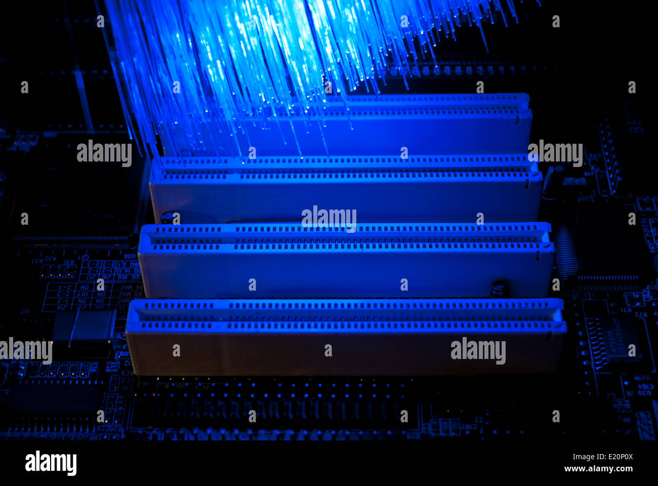 Part of PC motherboard Stock Photo - Alamy