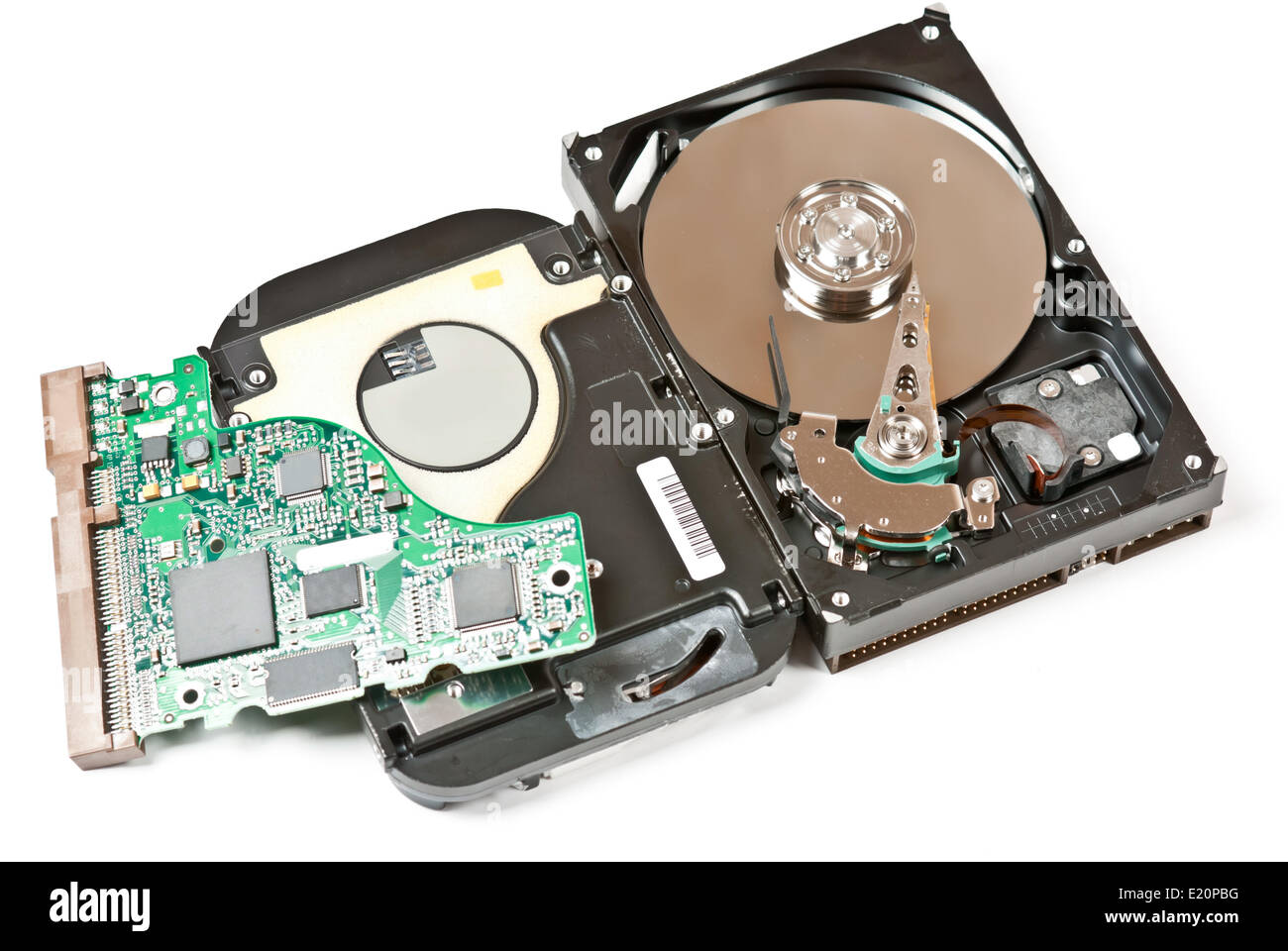 Opened hard drive Stock Photo - Alamy