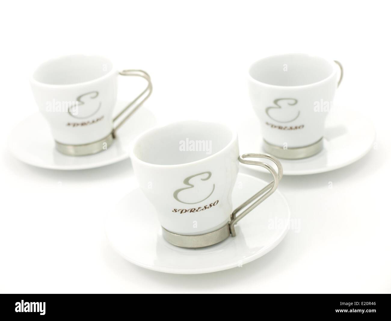 Espresso coffee cups Stock Photo - Alamy