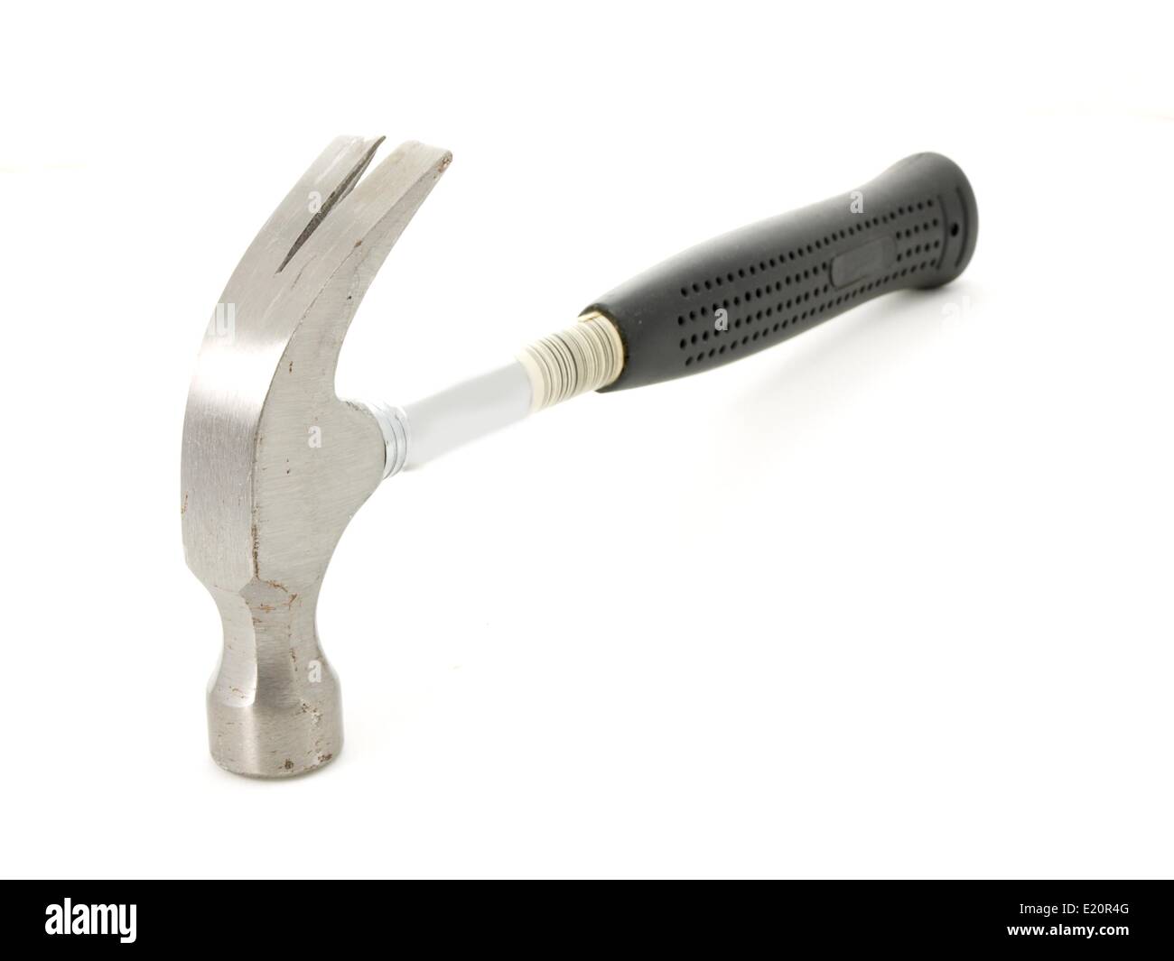 Steel hammer towards white Stock Photo - Alamy