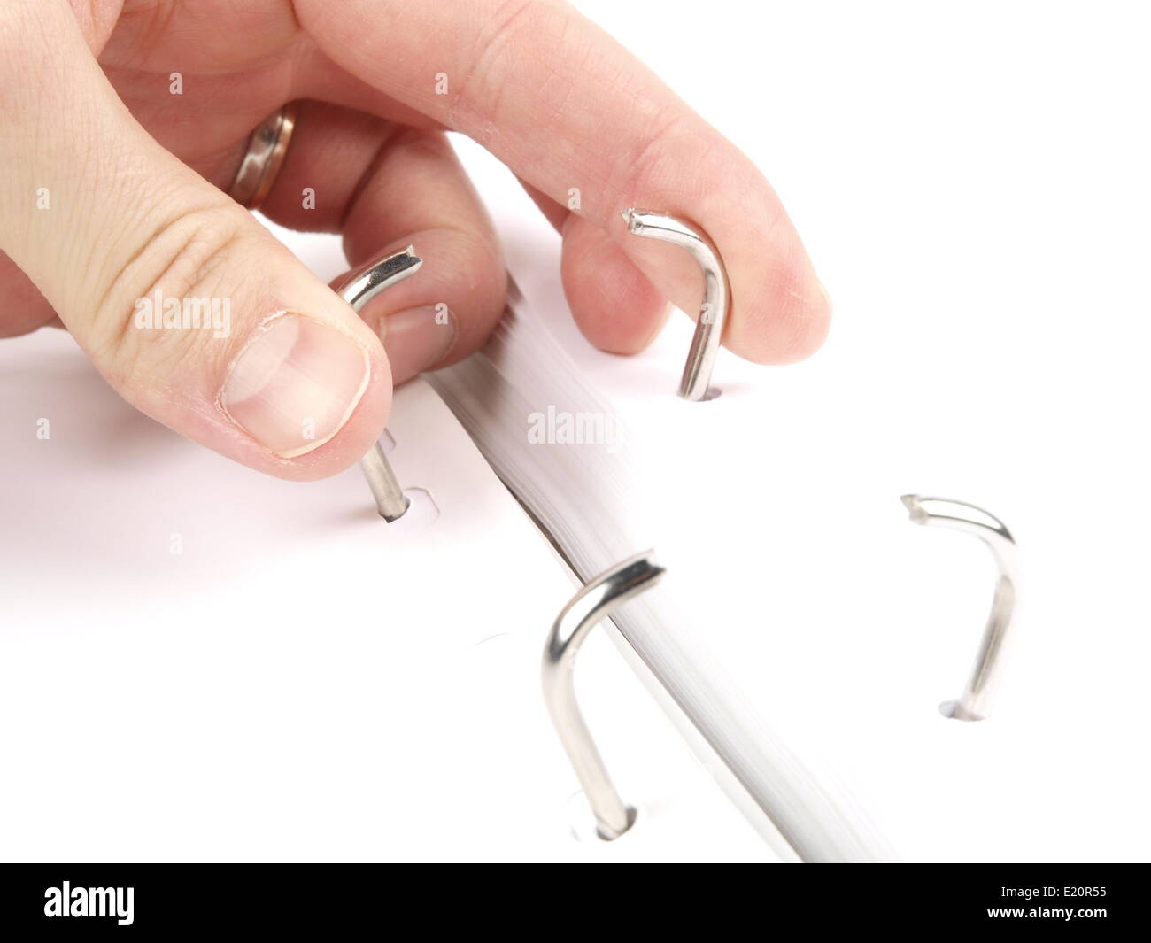 Plastic ring binder hi-res stock photography and images - Alamy