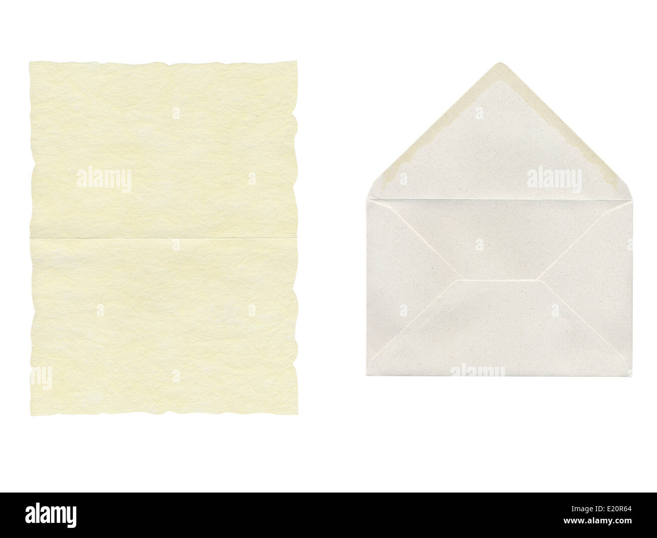 Letter and envelope Stock Photo - Alamy