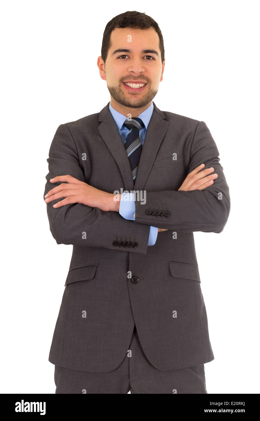 man crossing arms standing in a suit Stock Photo - Alamy