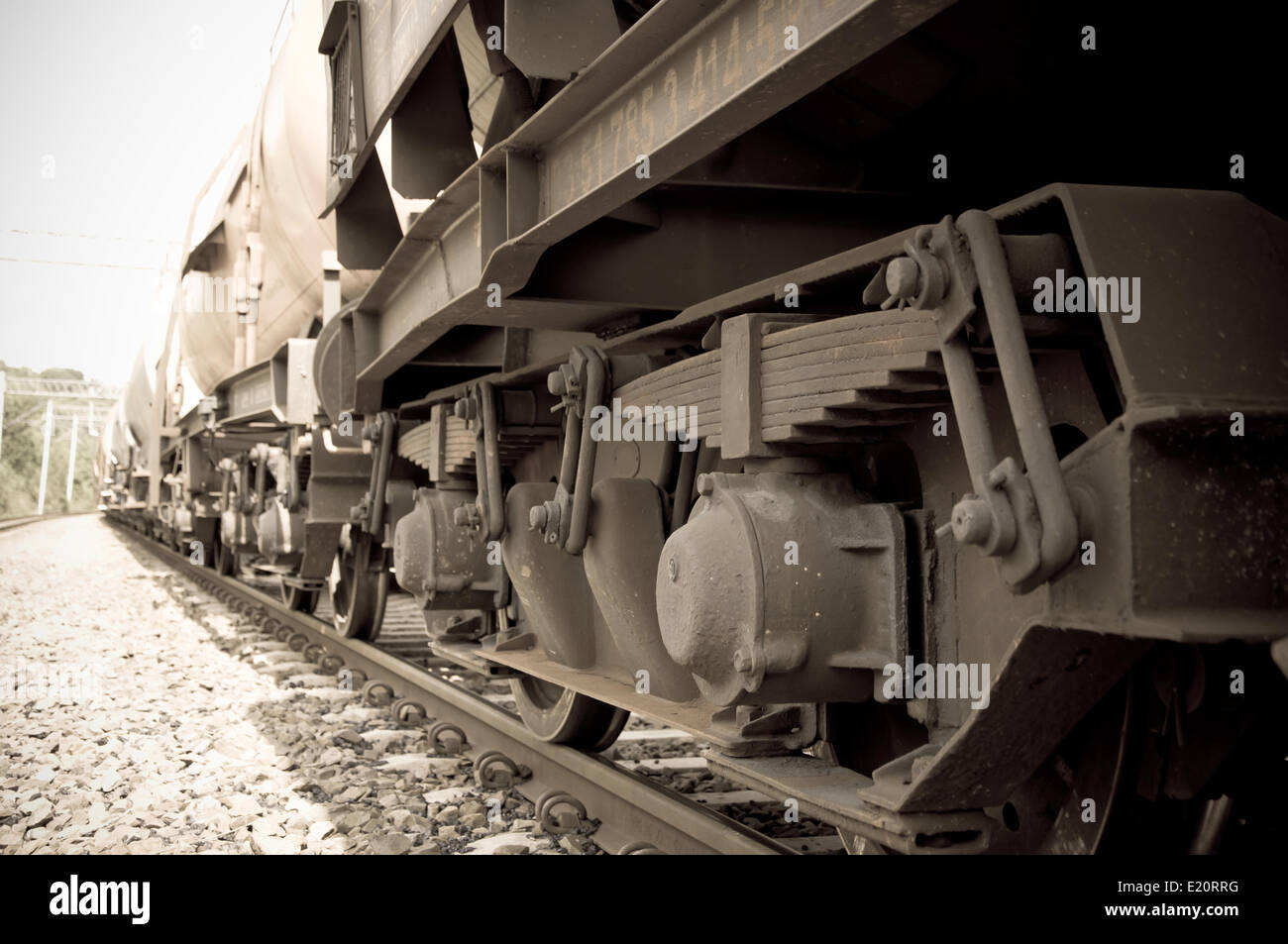 chassis of a freight train Stock Photo - Alamy