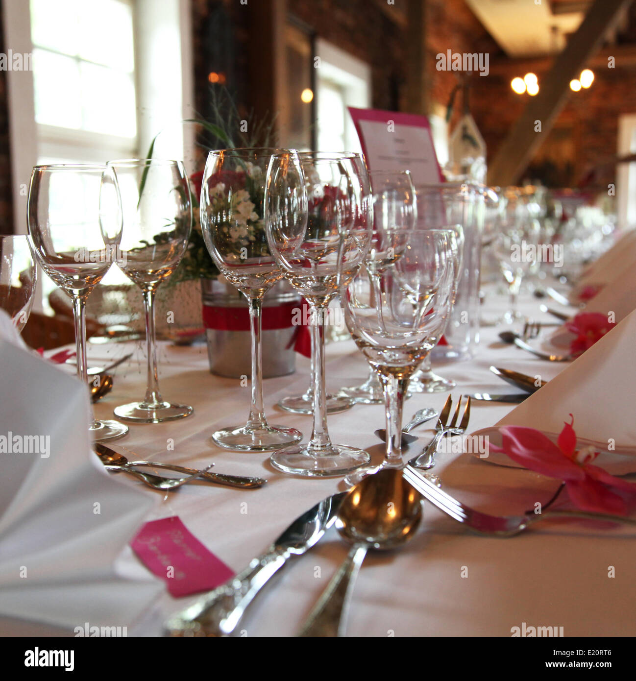 Table decoration for parties and celebrations Stock Photo - Alamy