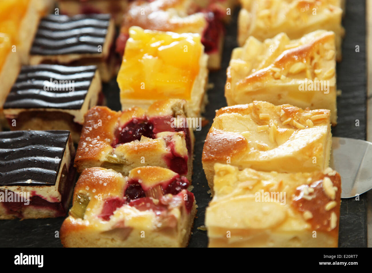 different, small cake - close up Stock Photo - Alamy
