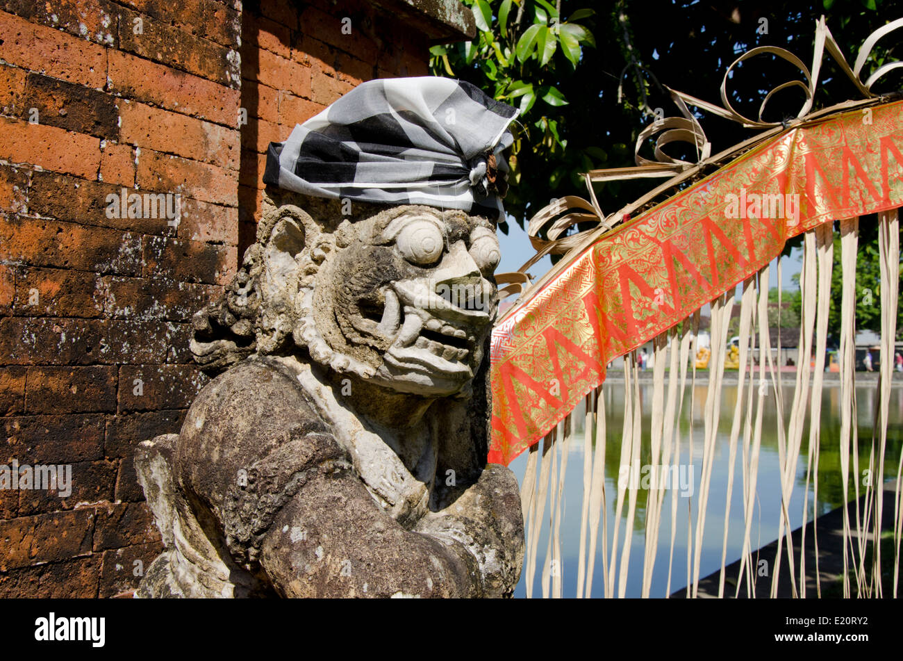 Indonesia, Island of Lombok, Mataram. Mayura Water Palace, open-sided ...