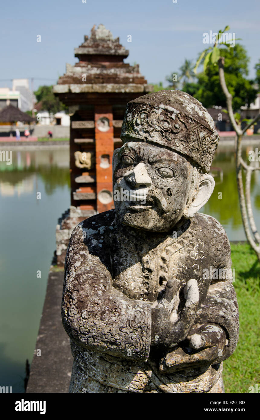 Indonesia, Island of Lombok, Mataram. Mayura Water Palace, open-sided ...