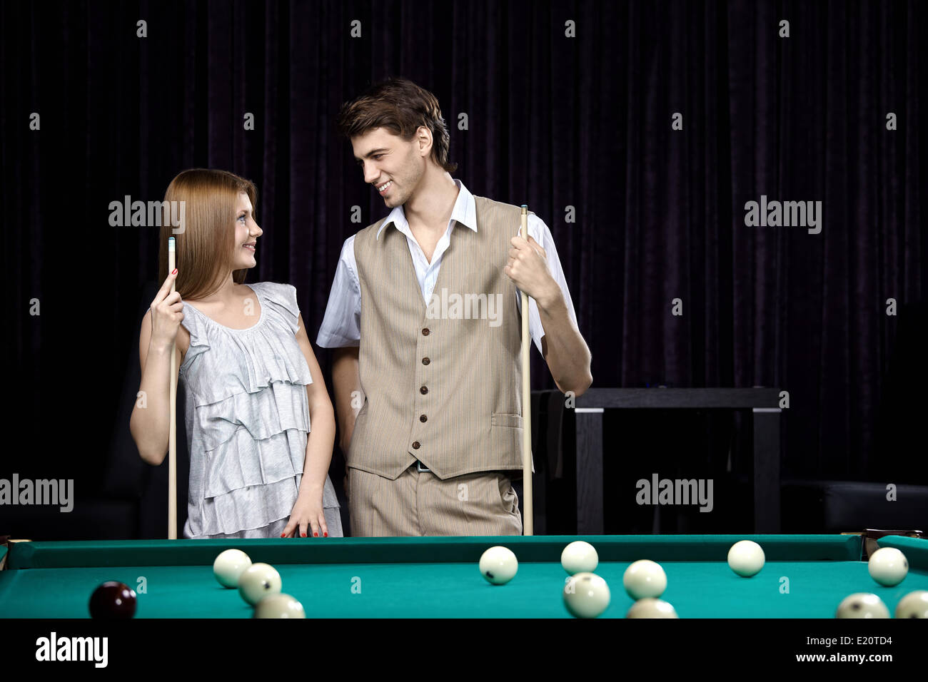 Billiard Girl High Resolution Stock Photography and Images - Alamy