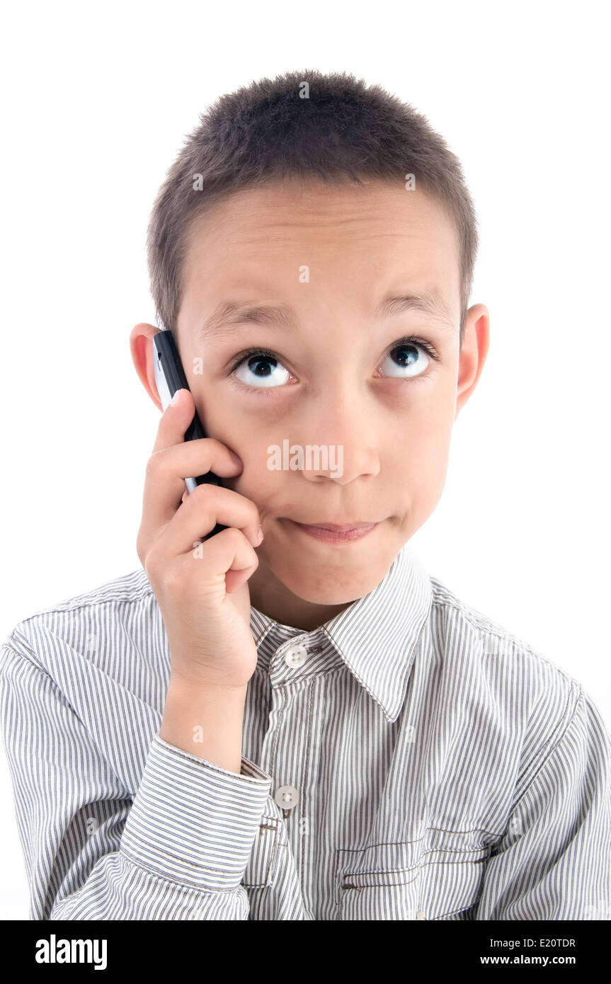 boy with a phone Stock Photo - Alamy