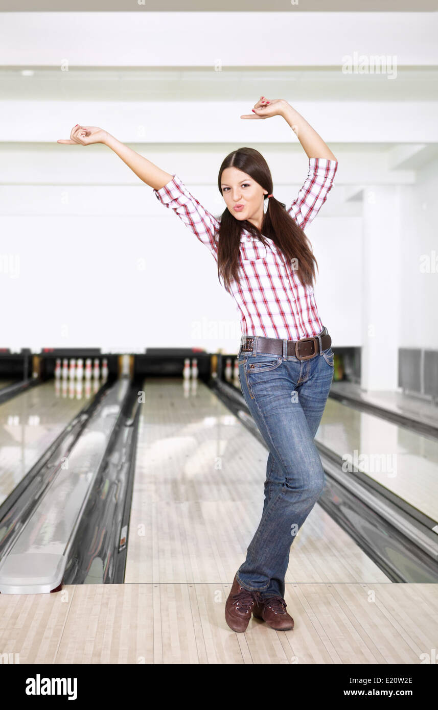 The successful girl Stock Photo - Alamy