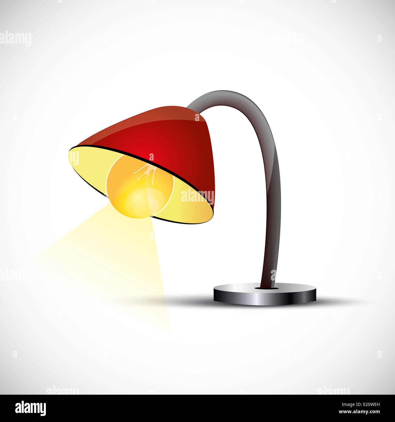 Desk with lamp icon hi-res stock photography and images - Alamy