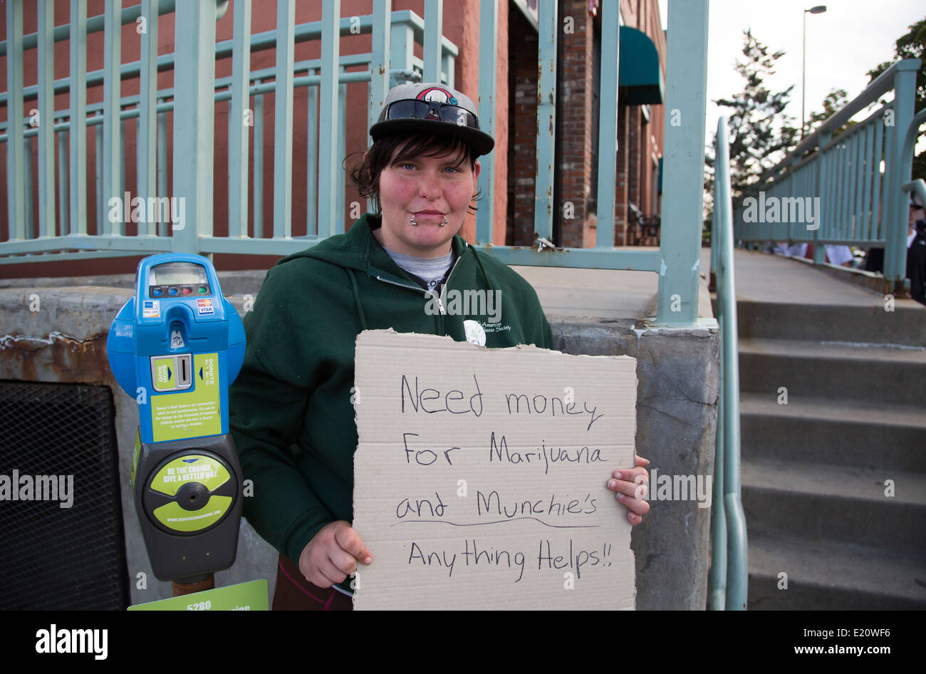 Panhandler Woman Street High Resolution Stock Photography and Images ...