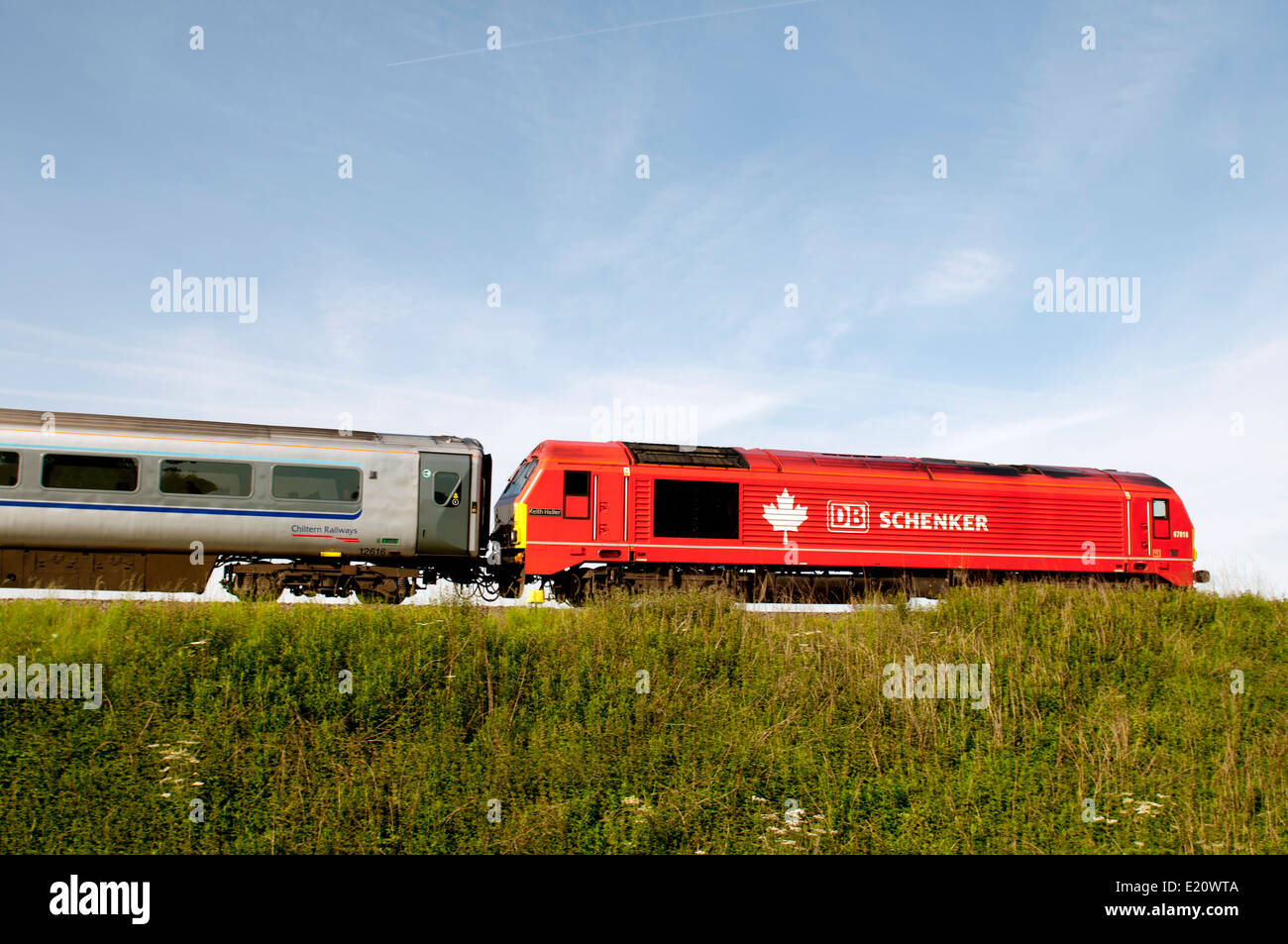 DB Schenker Class 67 diesel locomotive No. 67018 "Keith Heller ...