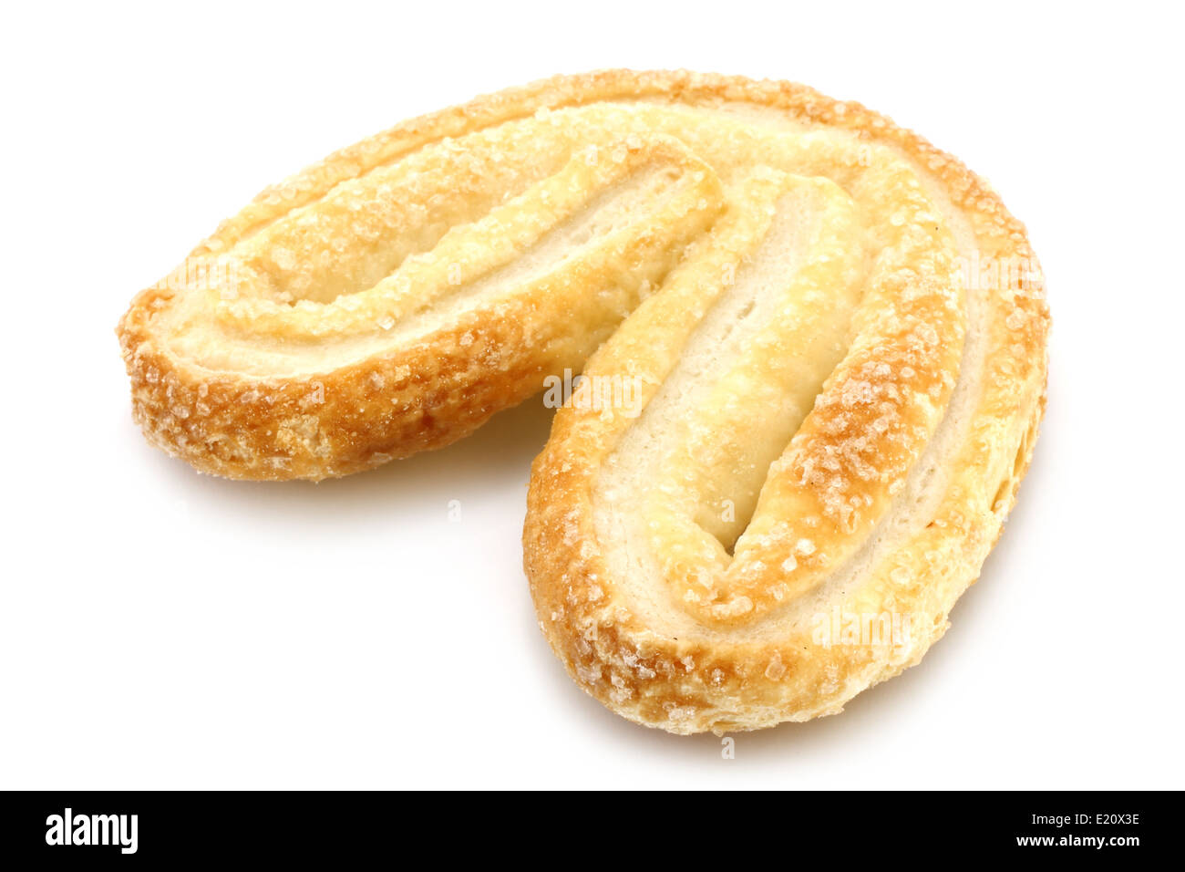 Single cookie on white background Stock Photo - Alamy