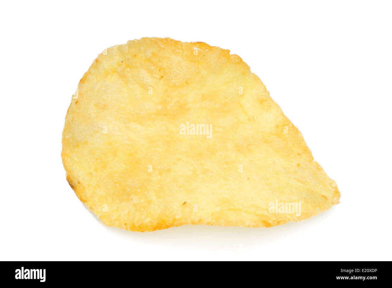 Single potato chip close-up Stock Photo - Alamy