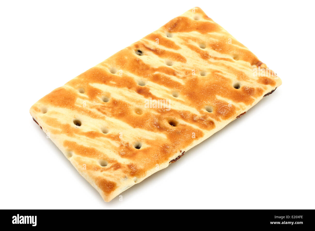 Single cookie on white background Stock Photo - Alamy