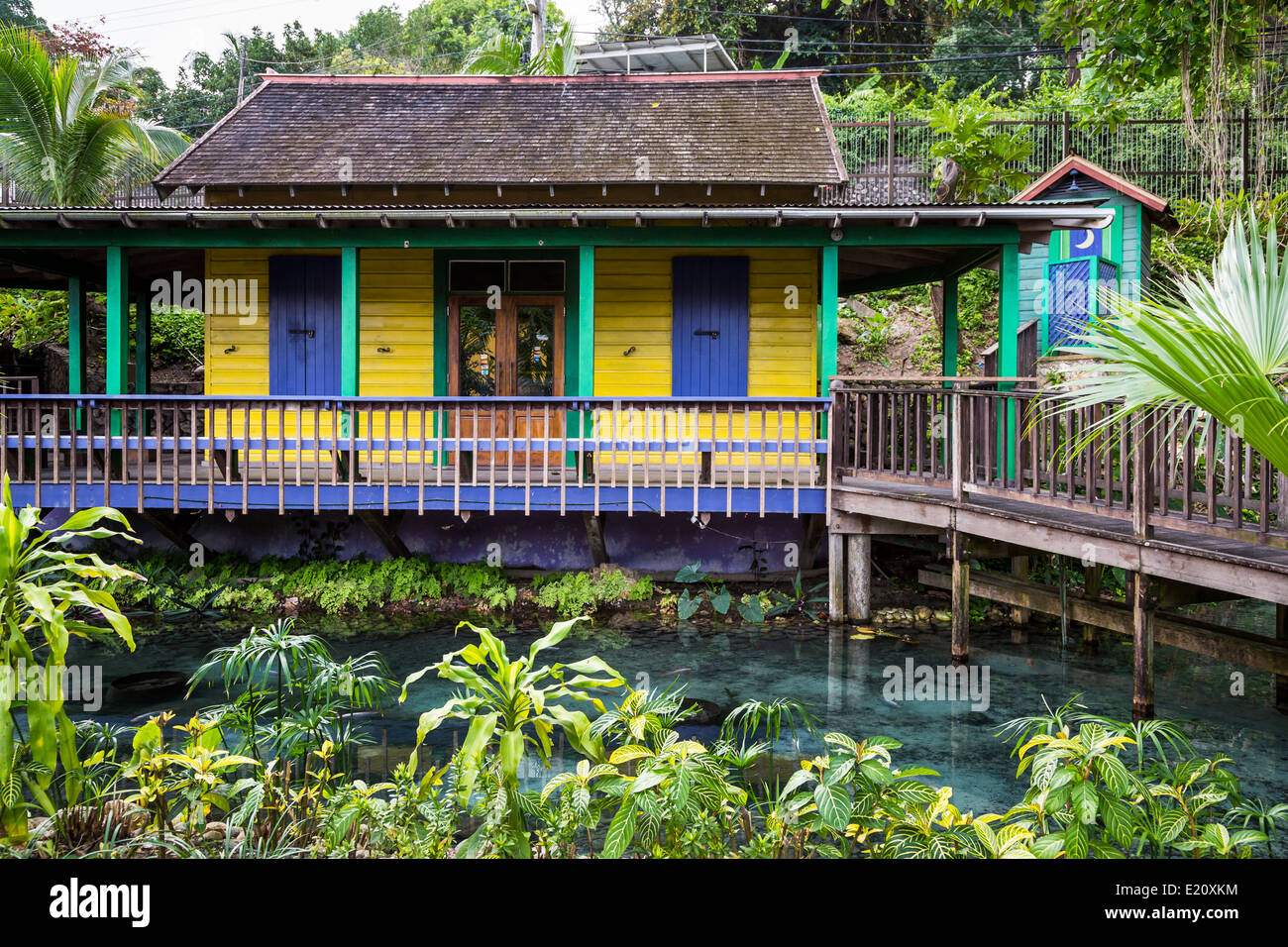 Shops at the Island Village Shopping Center in Ocho Rios, Jamaica Stock ...