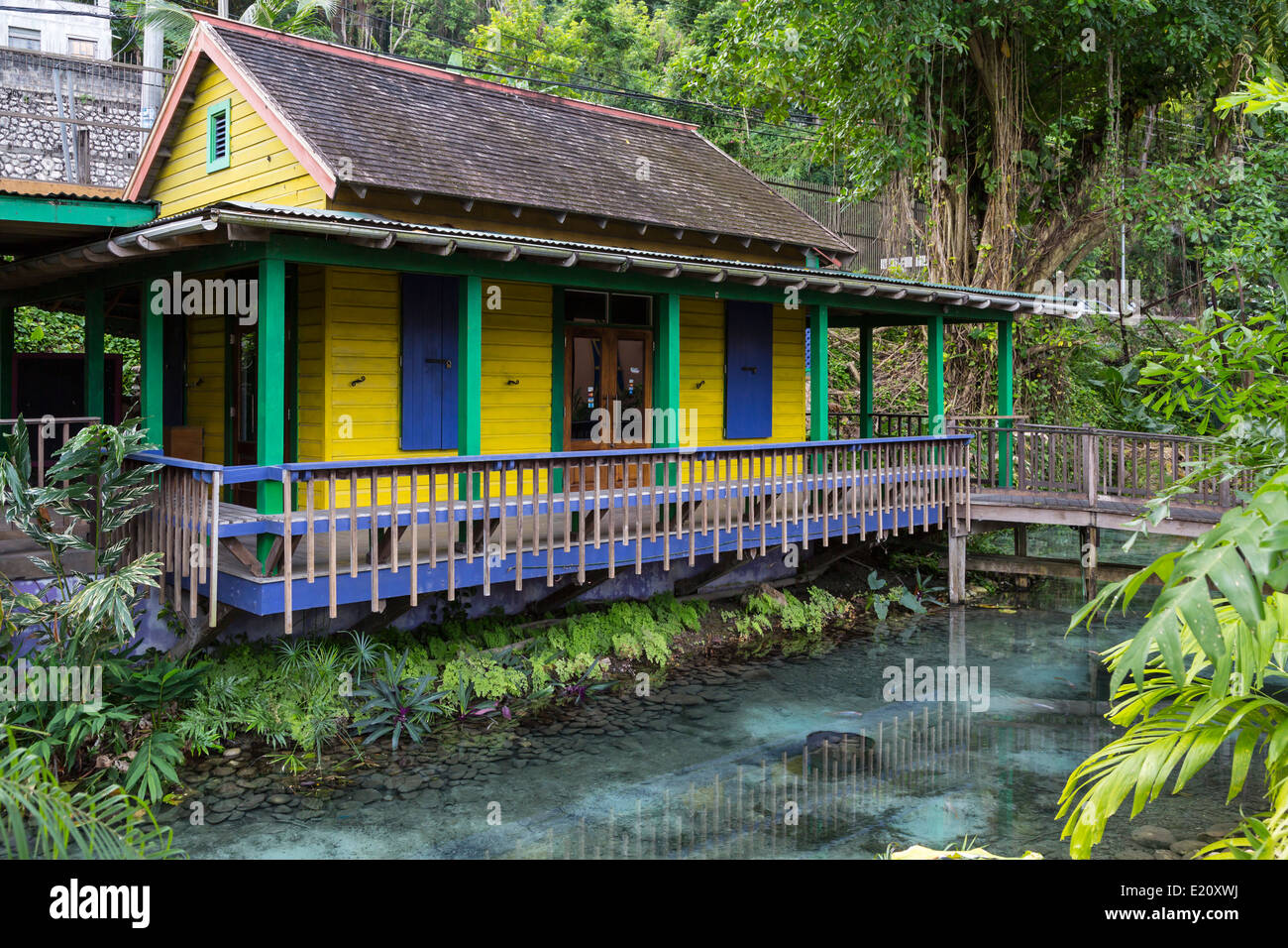 Shops at the Island Village Shopping Center in Ocho Rios, Jamaica Stock ...