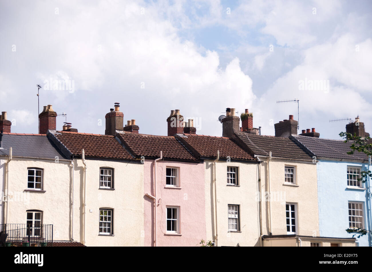 Terraced houses roof tops hi-res stock photography and images - Alamy