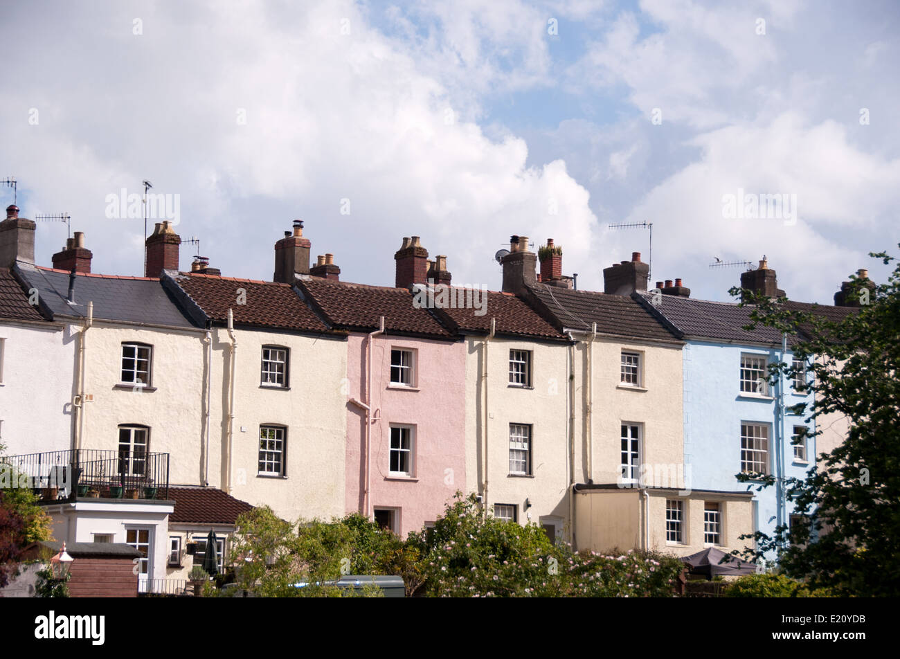 Terraced houses roof tops hi-res stock photography and images - Alamy
