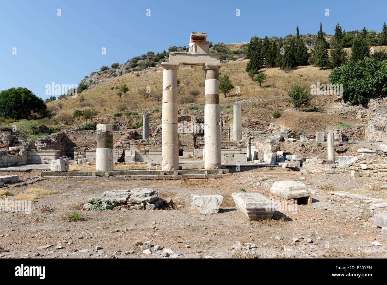 The ruins of the Prytaneion. Ephesus. Turkey Stock Photo - Alamy