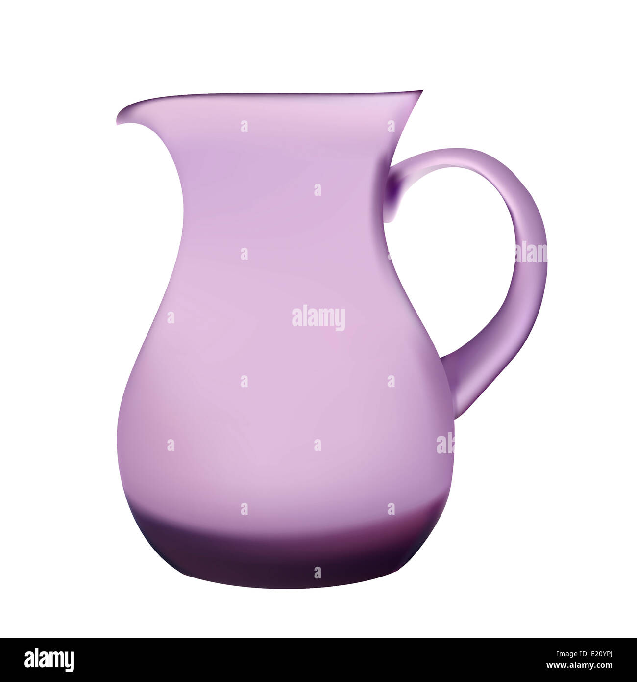 Illustration purple glass pitcher of juice Stock Photo - Alamy