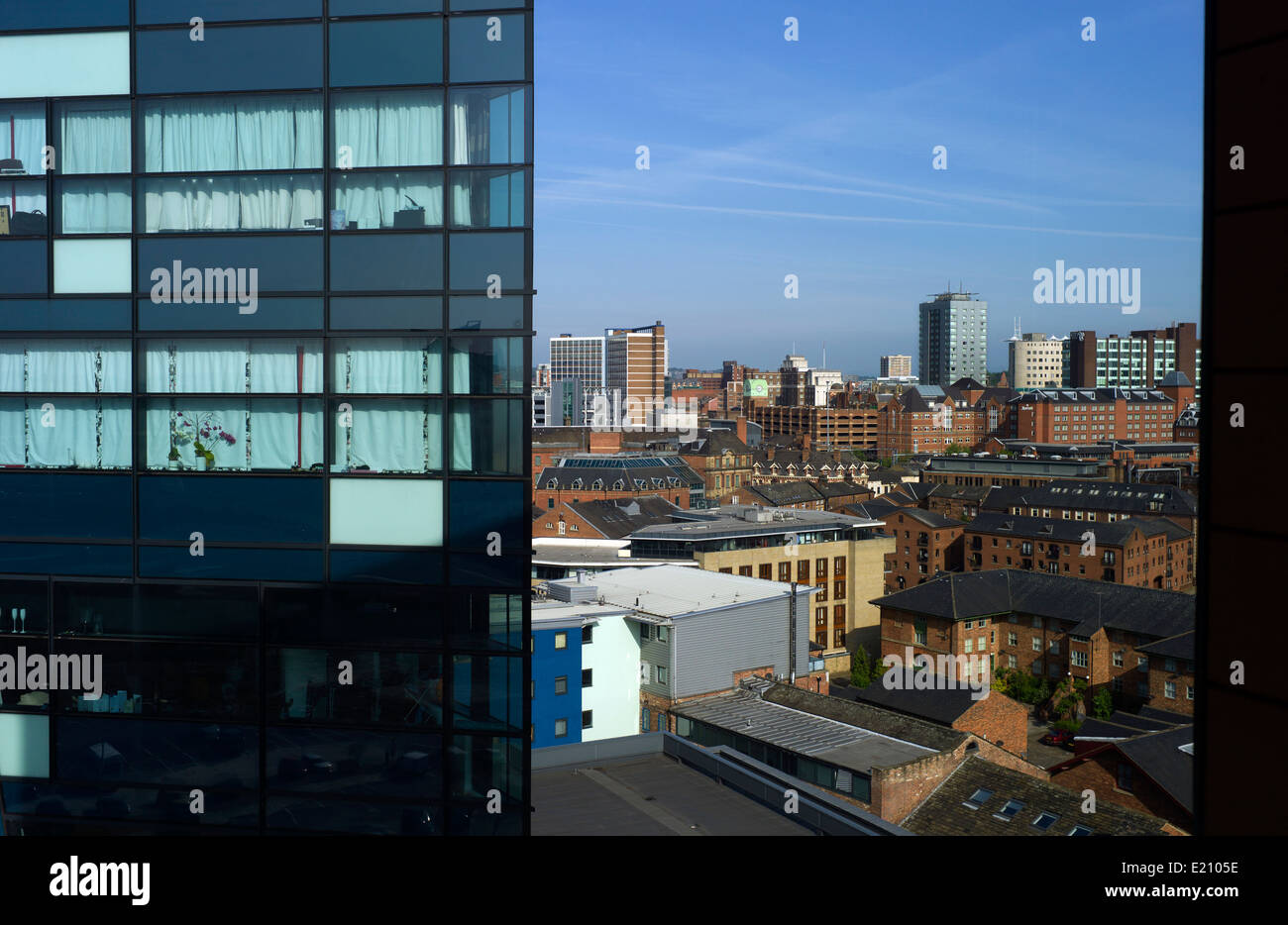 Leeds, Yorkshire, England, UK. June 2014 Waterfront development around ...