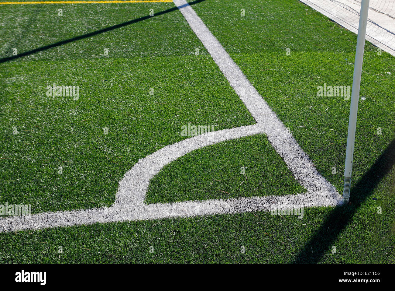 Football corner flag stadium hi-res stock photography and images - Alamy