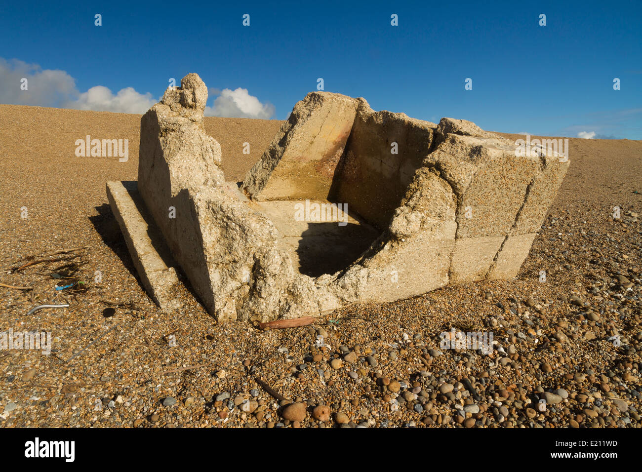 Destroyed concrete pillbox hi-res stock photography and images - Alamy