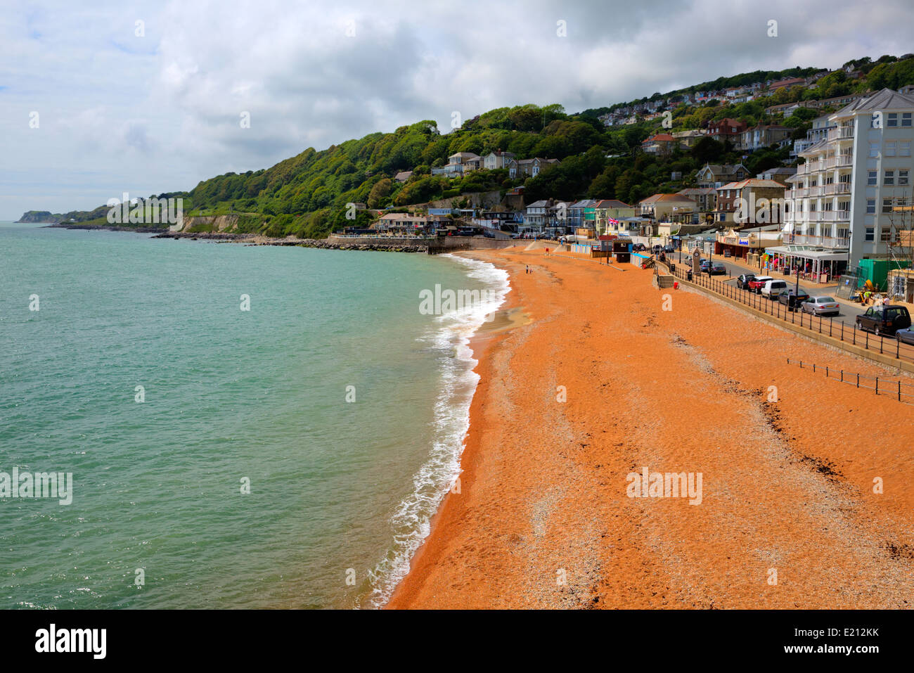 Ventnor beach Isle of Wight south coast of the island tourist town ...
