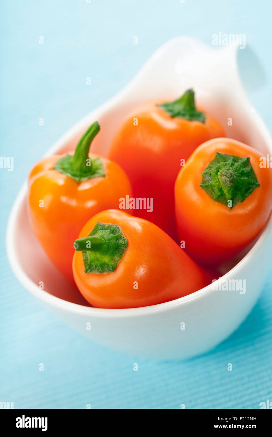 fresh orange peppers Stock Photo - Alamy
