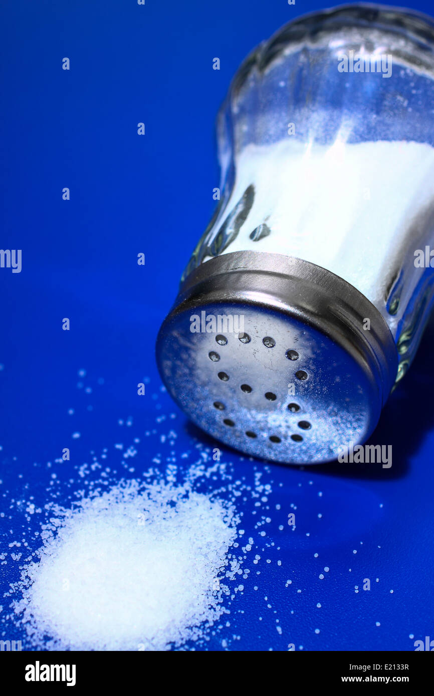 Close up of a salt pot Stock Photo - Alamy