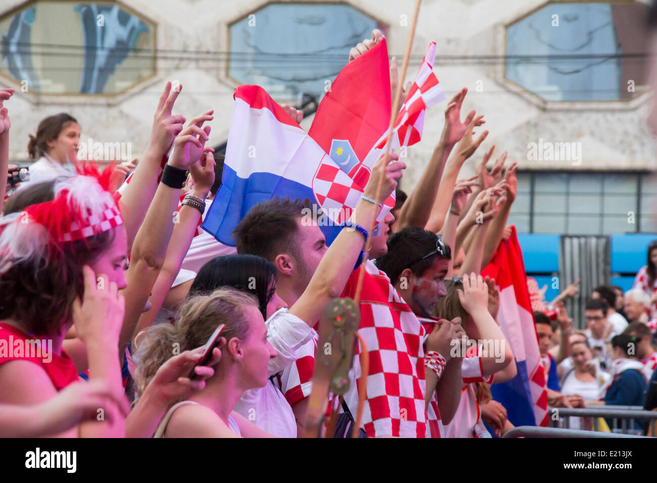 Croatian fan hi-res stock photography and images - Alamy