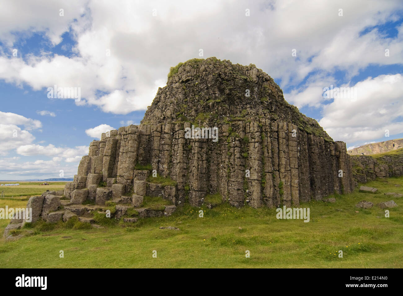 Dverghamrar sea eroded basaltic columns, South Iceland Stock Photo - Alamy
