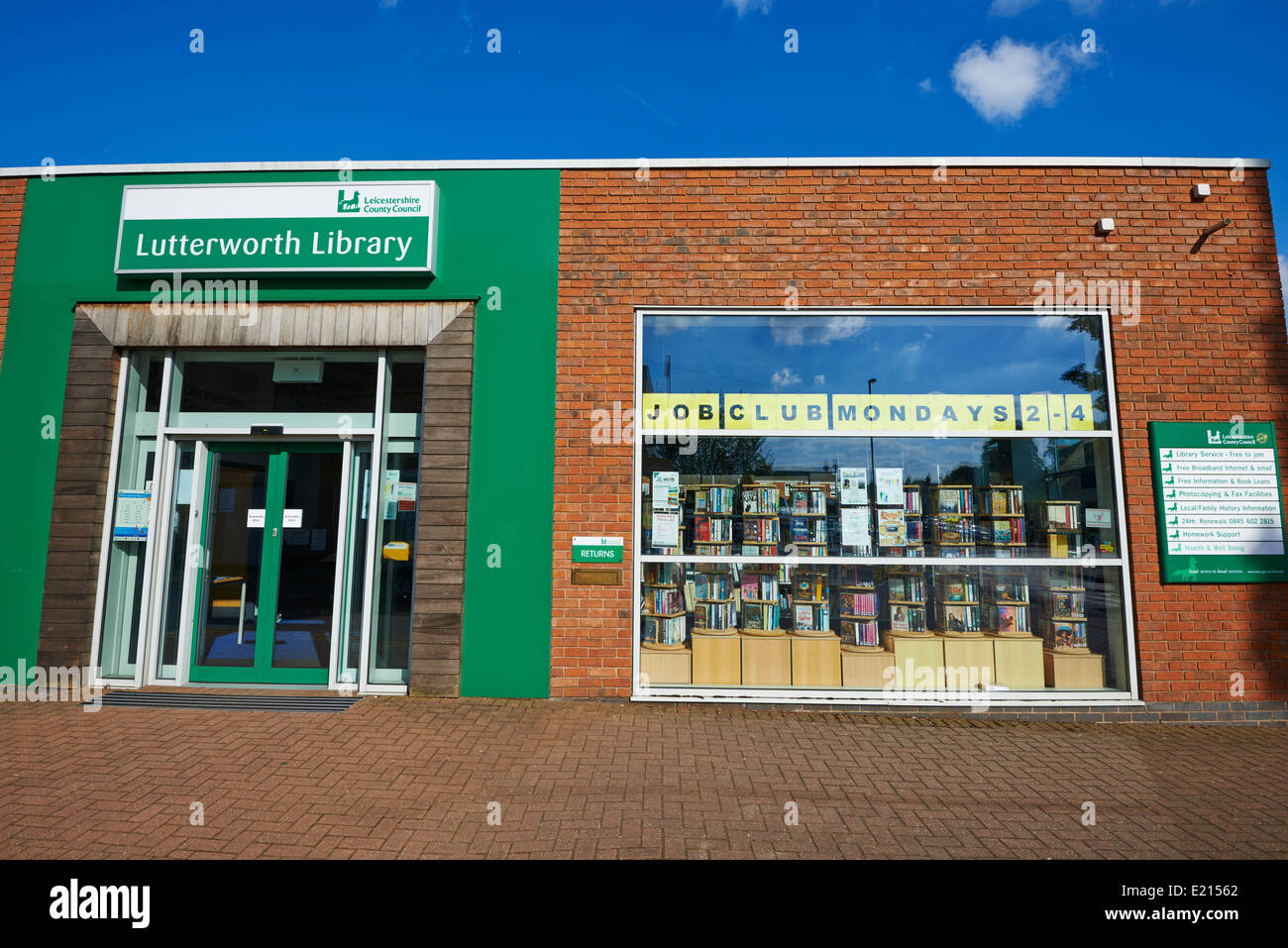 Lutterworth Library George Street Lutterworth Leicestershire Stock ...