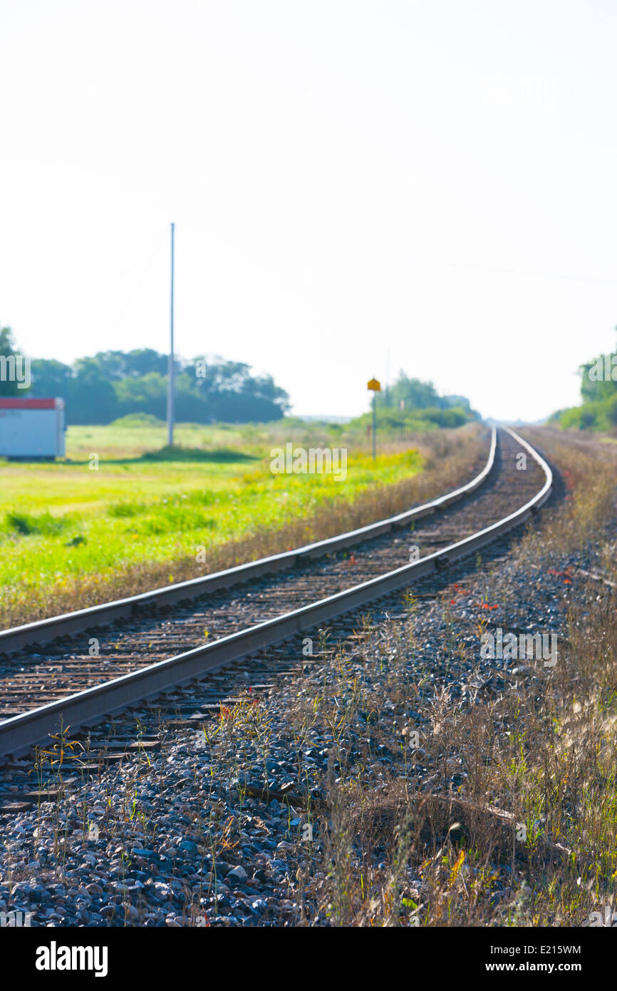 Train tracks in the country Stock Photo - Alamy