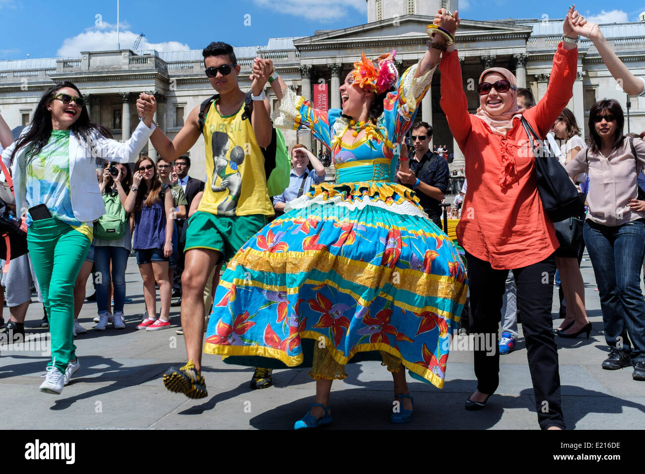 Maracatudo Mafua dancers entertain visitors to the Brazil Day ...