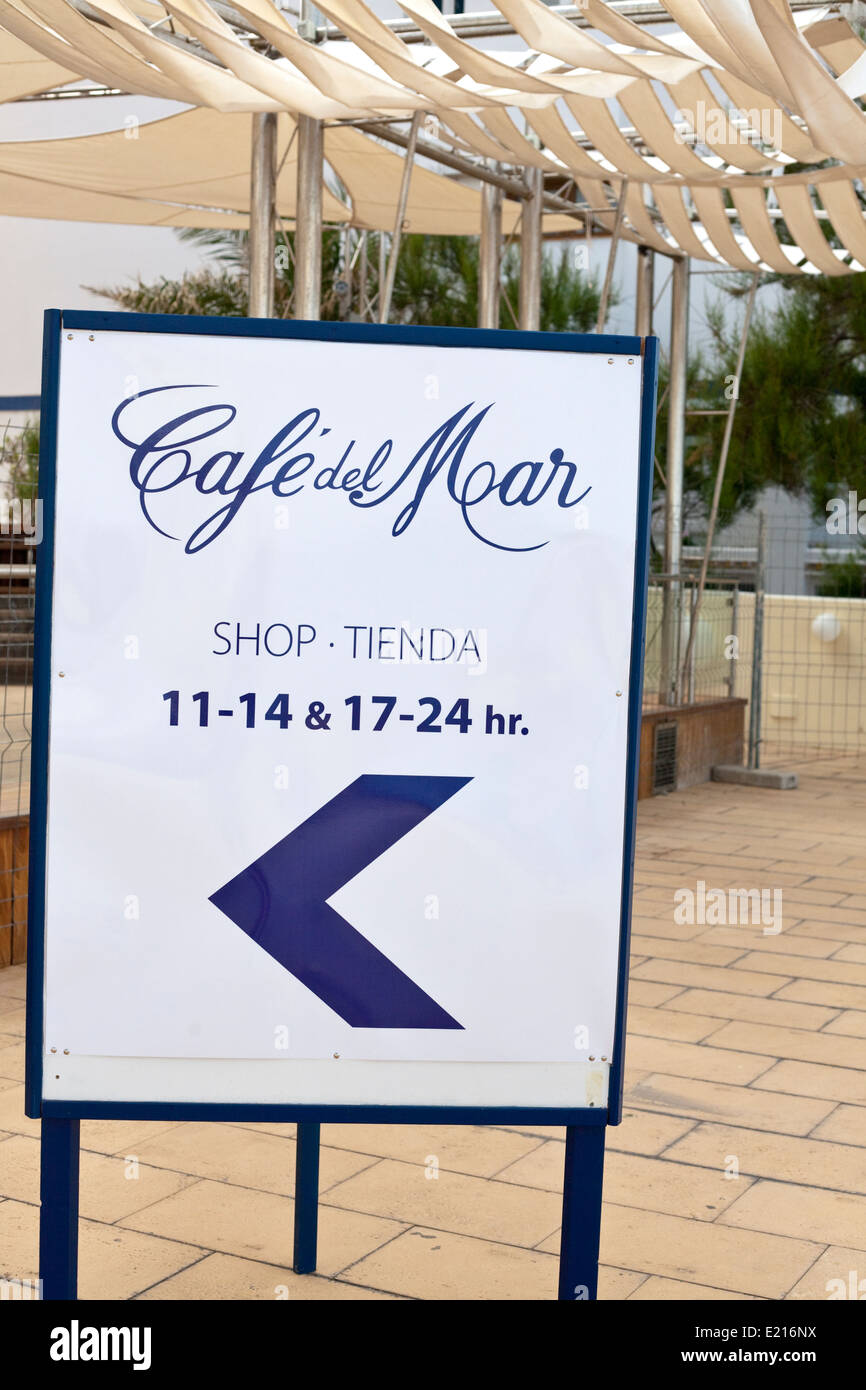 café mar sign in Ibiza Stock Photo - Alamy