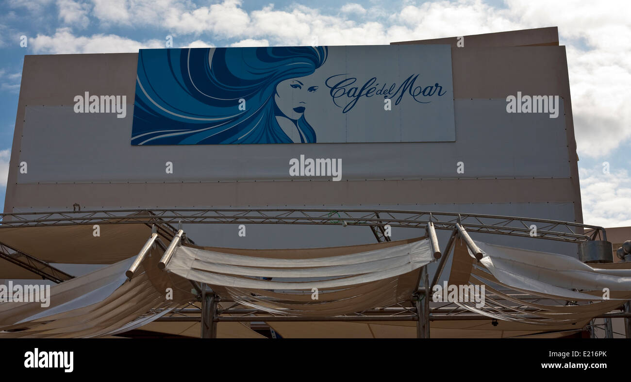 café mar sign above a bar in ibiza Stock Photo - Alamy