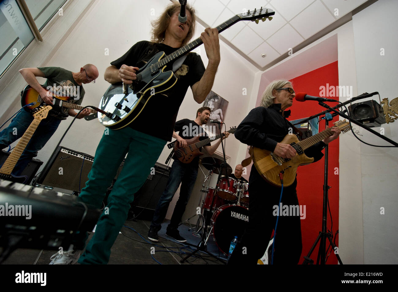 Warsaw, Poland. 12th June 2014. Progressive-rock band Klan from Warsaw ...