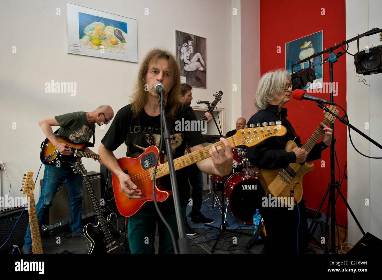 Warsaw, Poland. 12th June 2014. Progressive-rock band Klan from Warsaw ...