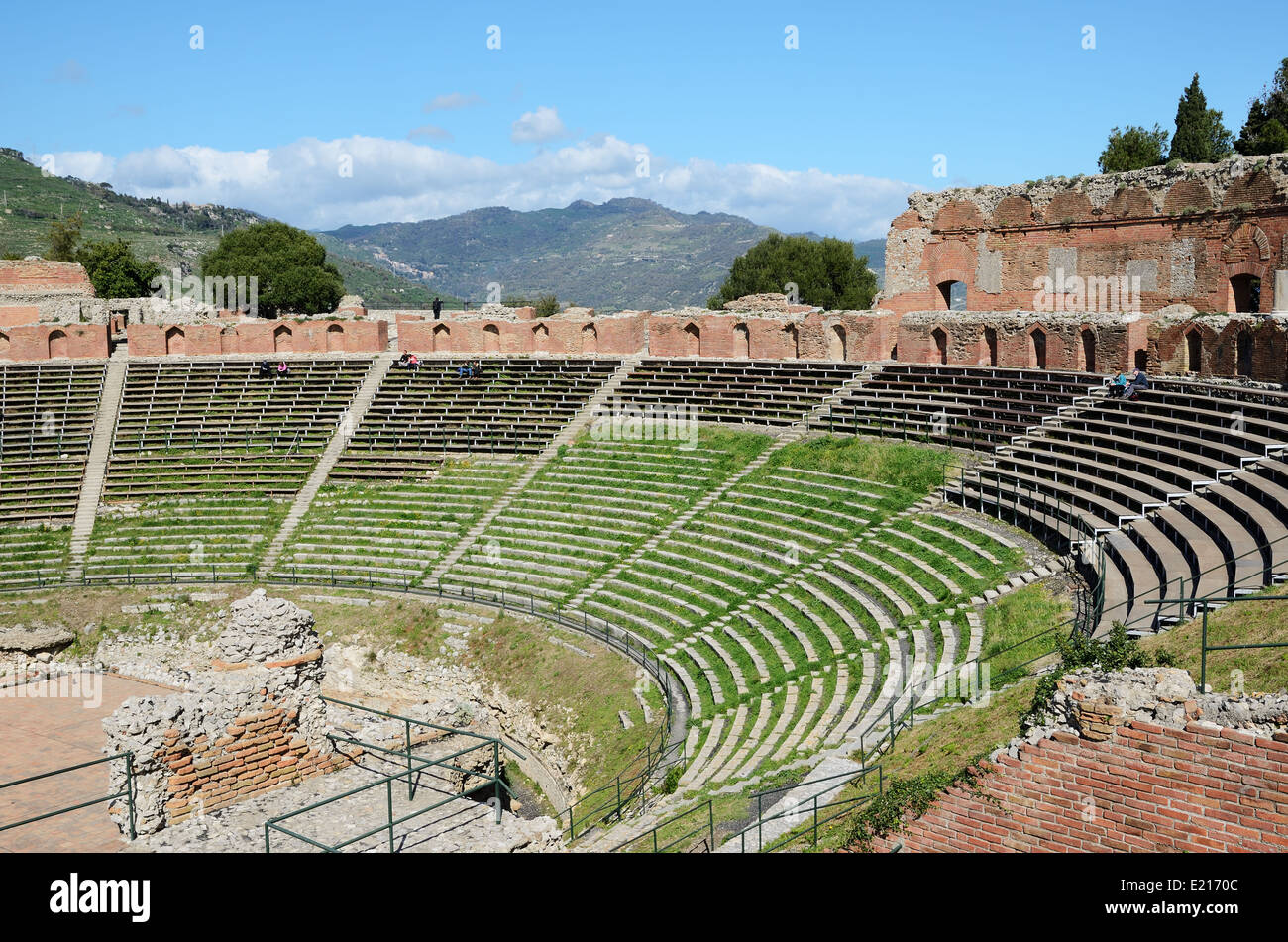 Greek theater restored Stock Photo - Alamy