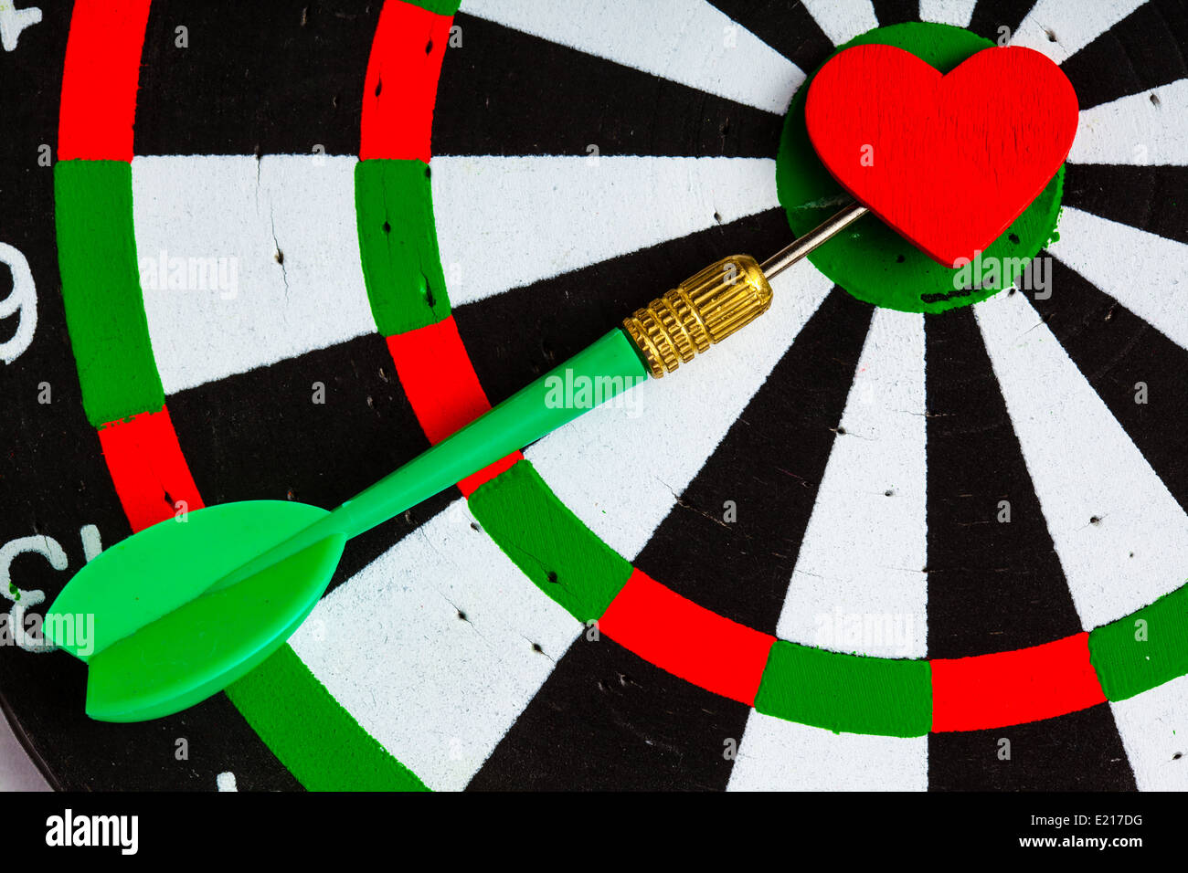 Black white target with two darts as bullseye Stock Photo - Alamy