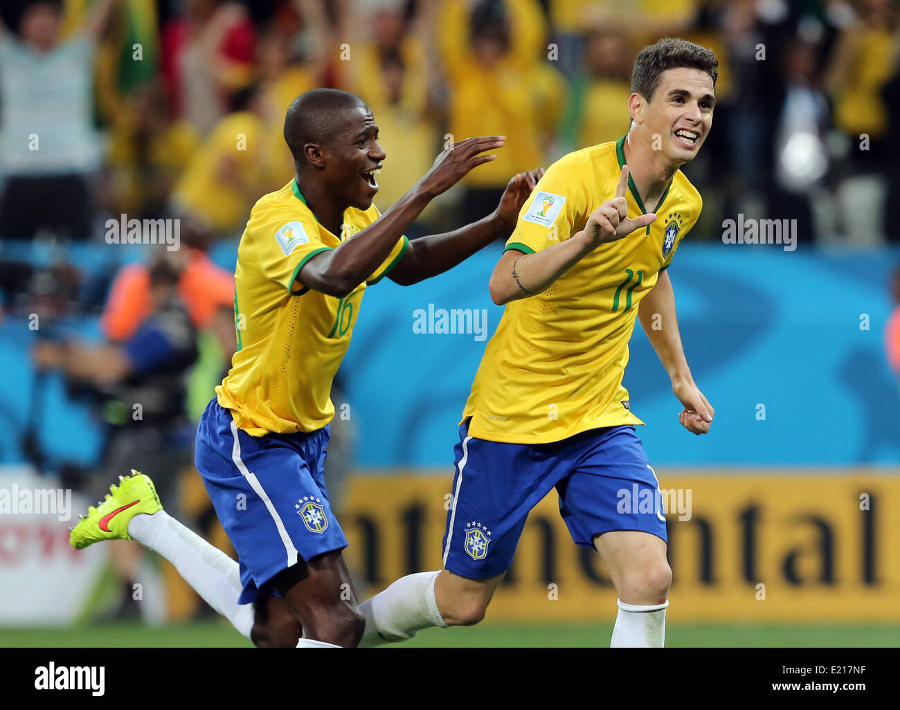Sao Paulo, Brazil. 12th June, 2014. World Cup finals 2014. Opening game ...