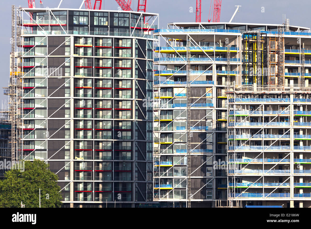 Embassy Gardens Residential Development - Nine Elms - London Stock ...