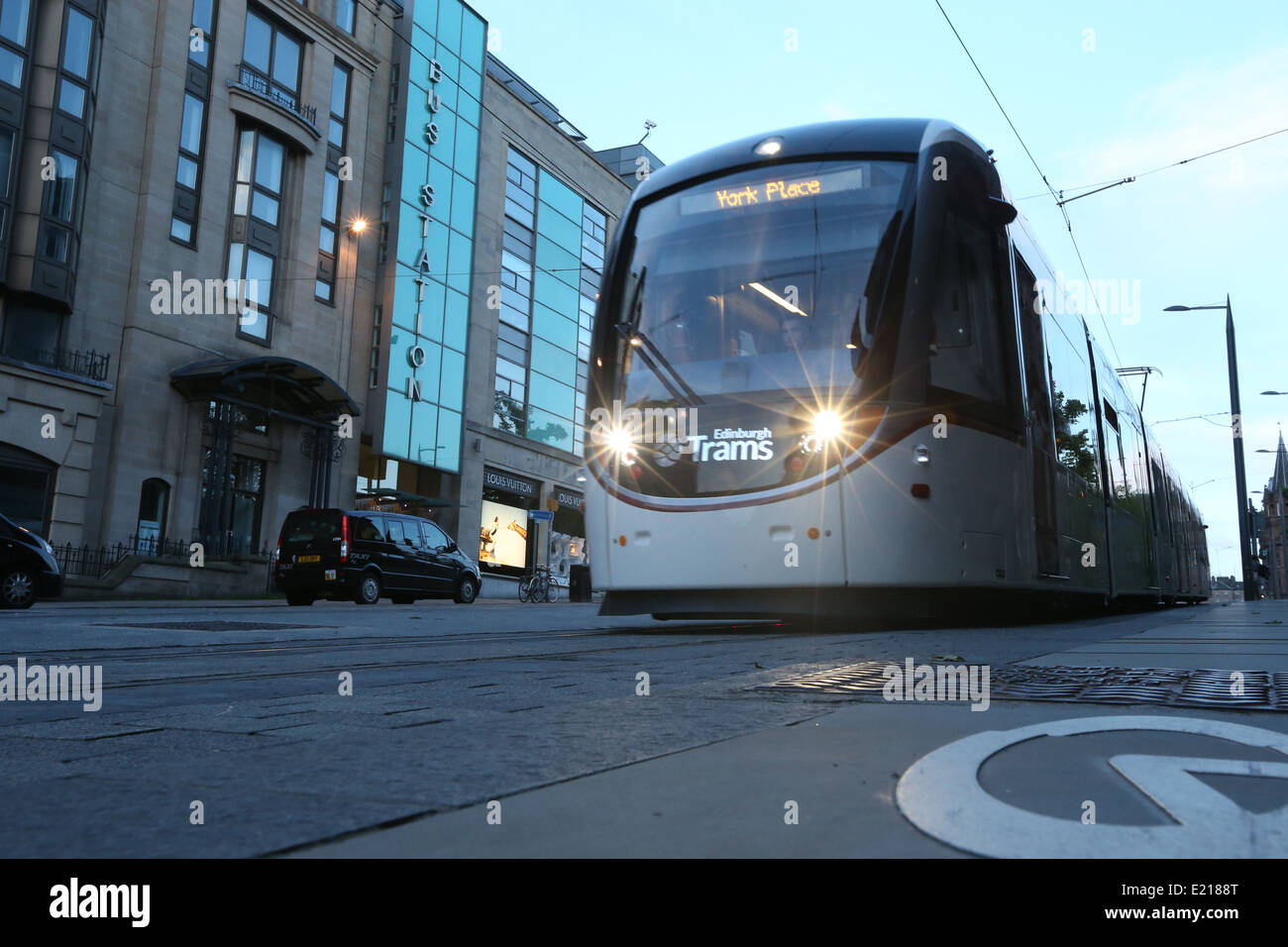 Edinburgh tram carriage hi-res stock photography and images - Alamy