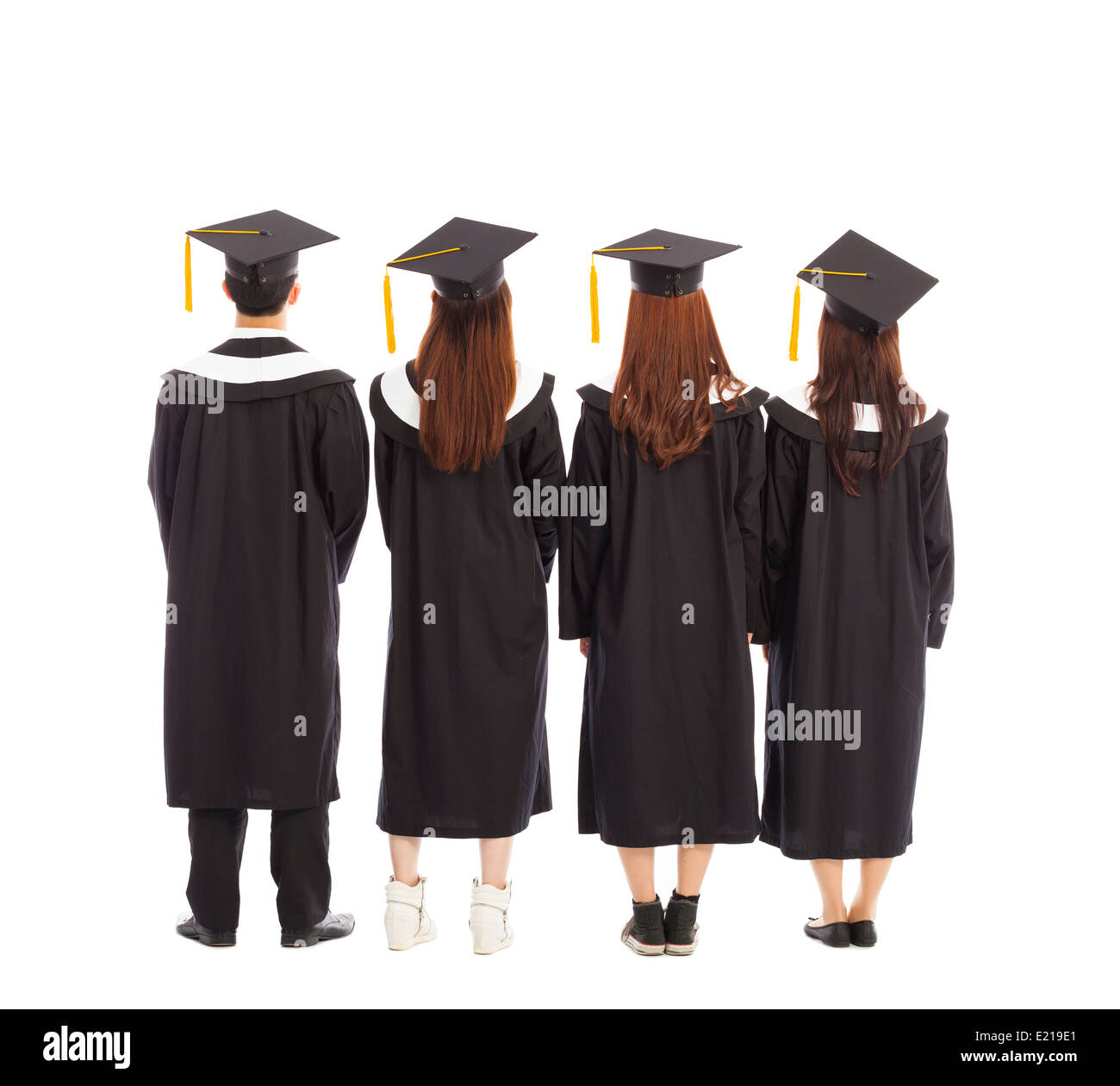 Female graduate back view hi-res stock photography and images - Alamy