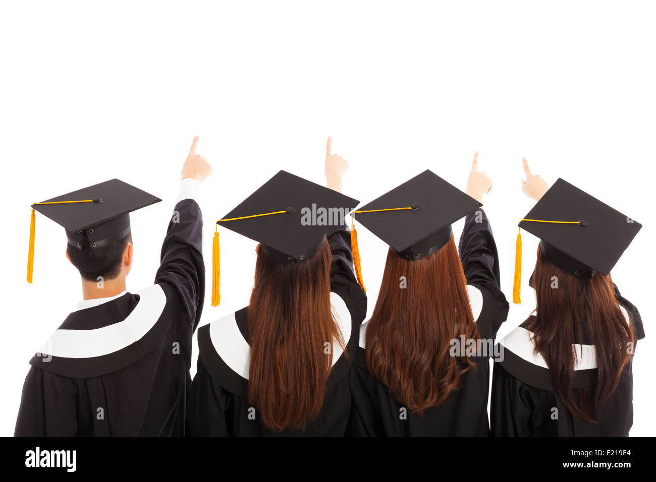 Female graduate back view hi-res stock photography and images - Alamy