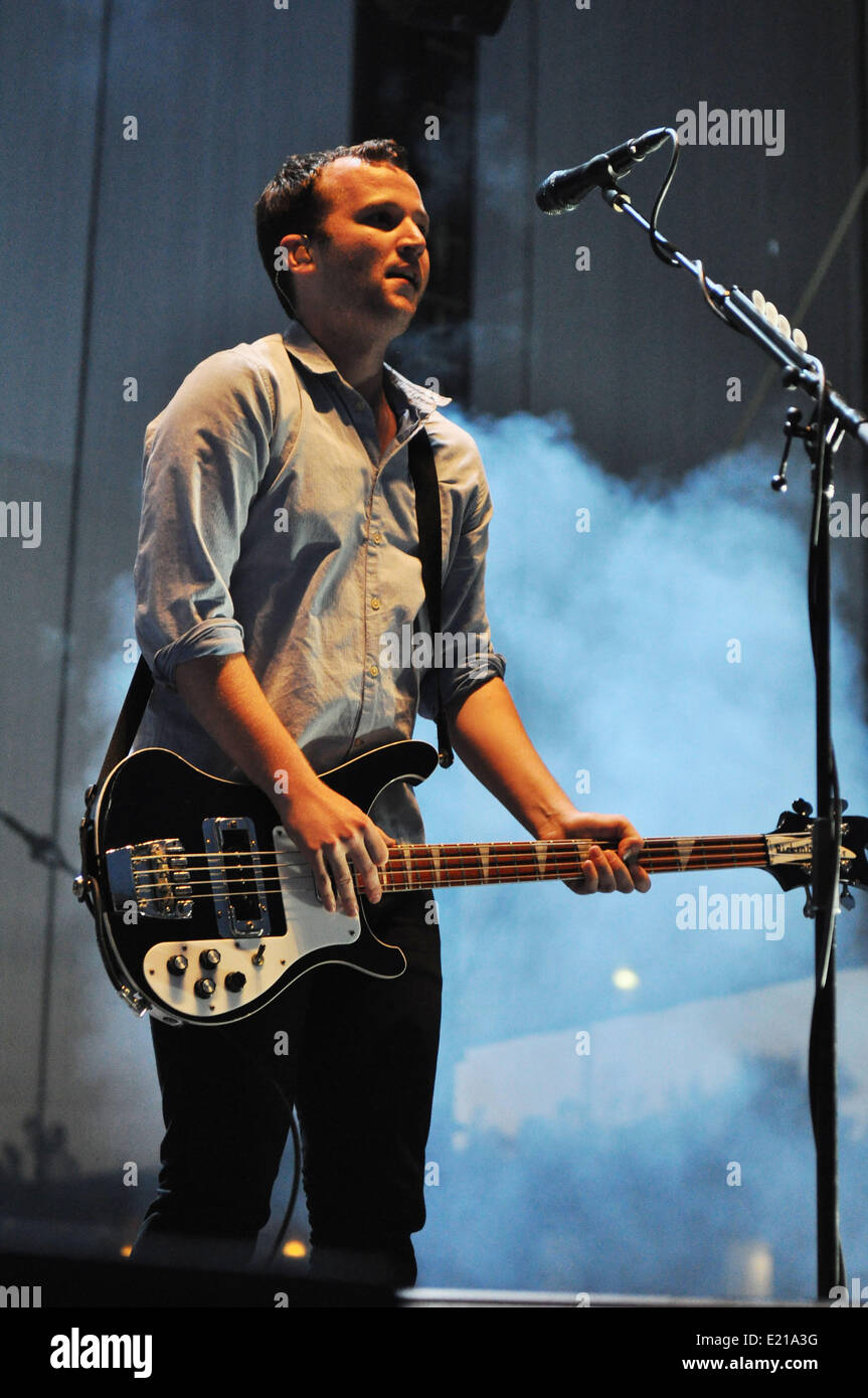 Raleigh, NC, USA. 12th June, 2014. Musician CHRIS BAIO of the band ...